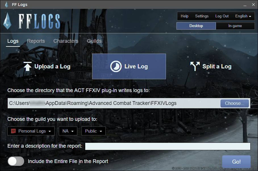 FF Logs - Combat Analysis for FF